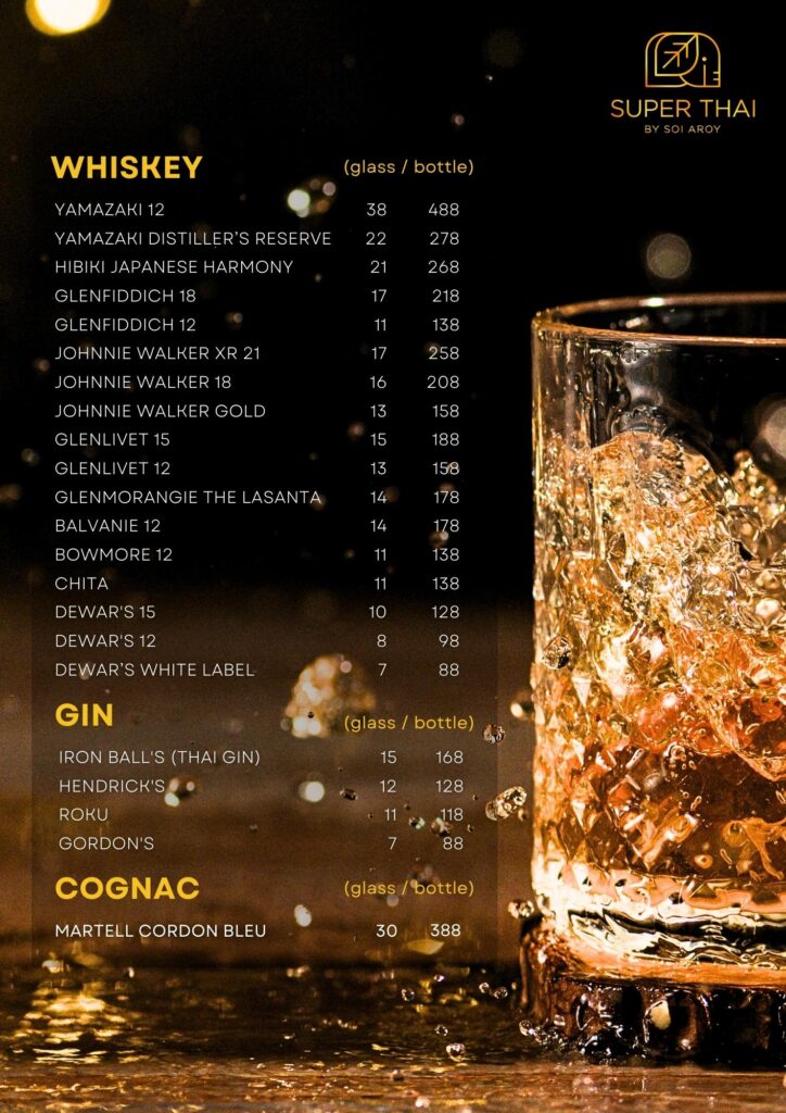 Menu – Super Thai
